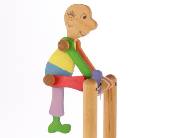 Wooden Acrobat Toy Folk Toy Flip Toy - Etsy