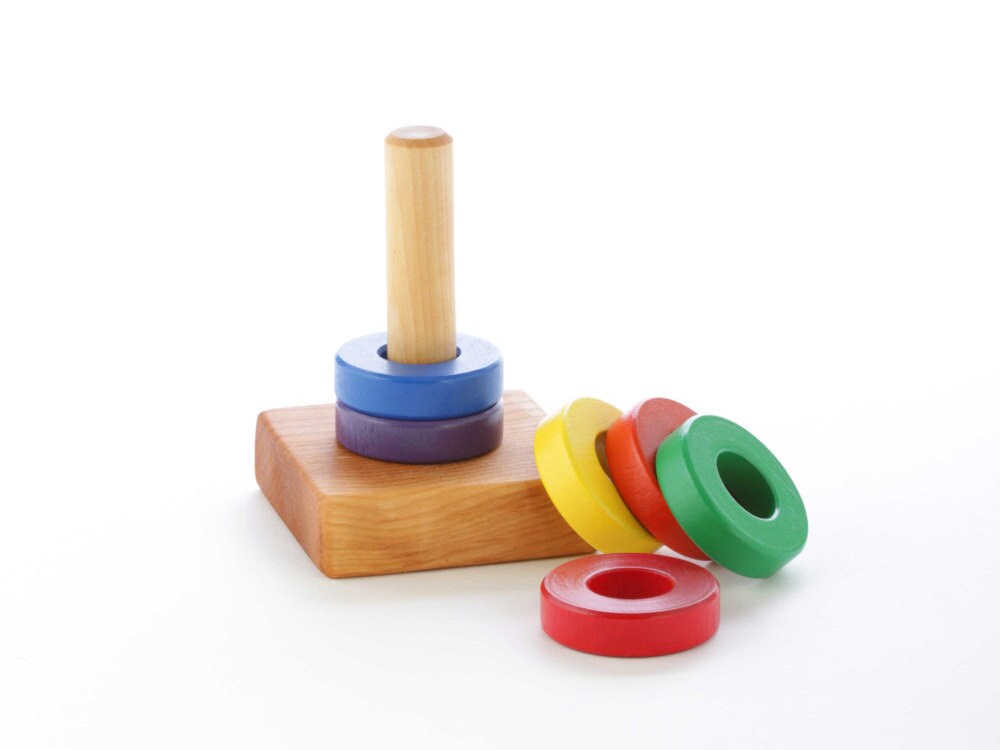 Wooden Ring Stacking Toy Stocking Stuffer for Babies - Etsy Wooden Ring Stacking Toy Stocking Stuffer for Babies - Etsy