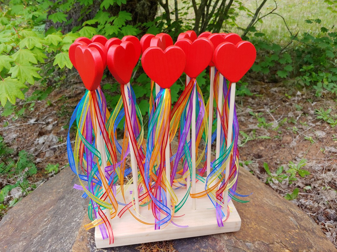 Rainbow Wand - Magic Wand - Heart Wand - Rainbow Gift - Pride Wand ...