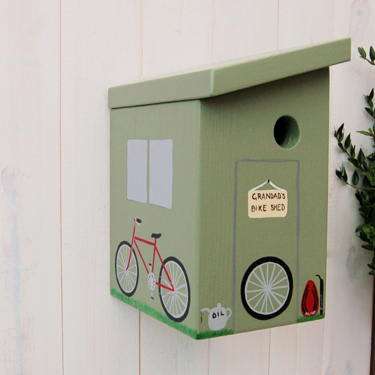 Personalised Bird House Bike Shed Bird Box Cycling Gift Garden Gift - Etsy