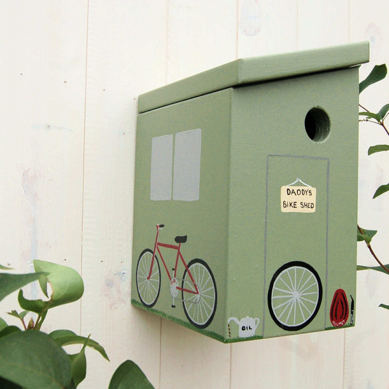 Personalised Bird House Bike Shed Bird Box Cycling Gift Garden Gift - Etsy
