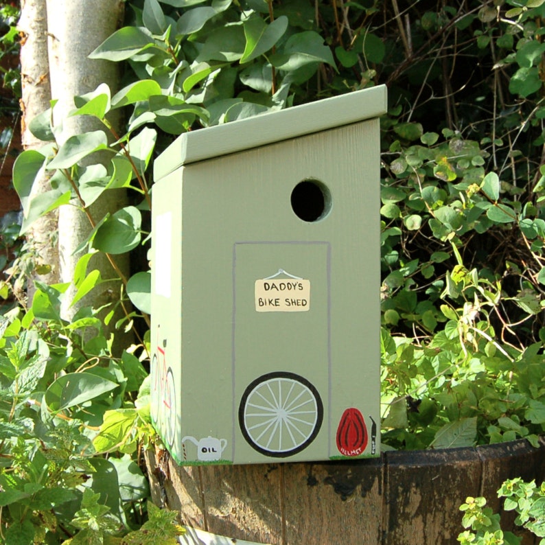 Personalised Bird House Bike Shed Bird Box Cycling Gift Garden Gift - Etsy