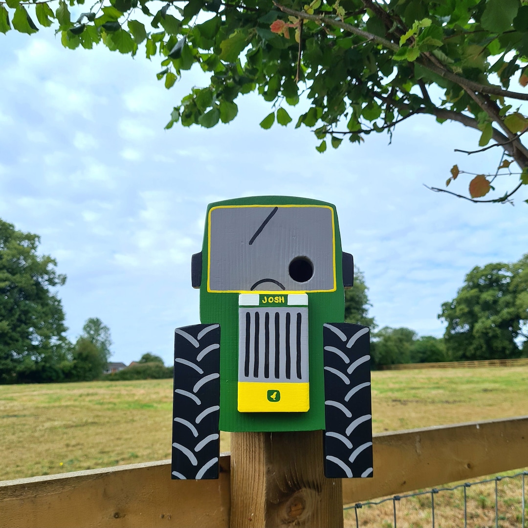 Personalised Bird House - Tractor Bird Box - Farm Vehicle - Farmer Gift ...