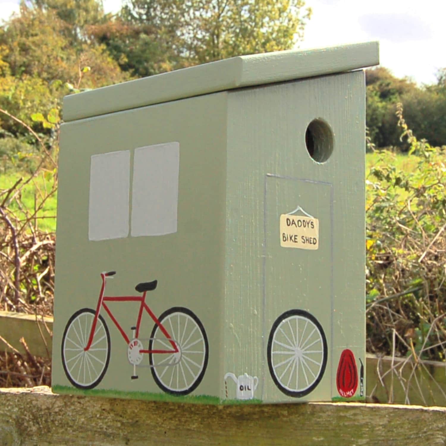 Personalised Bird House Bike Shed Bird Box Cycling Gift Garden Gift - Etsy