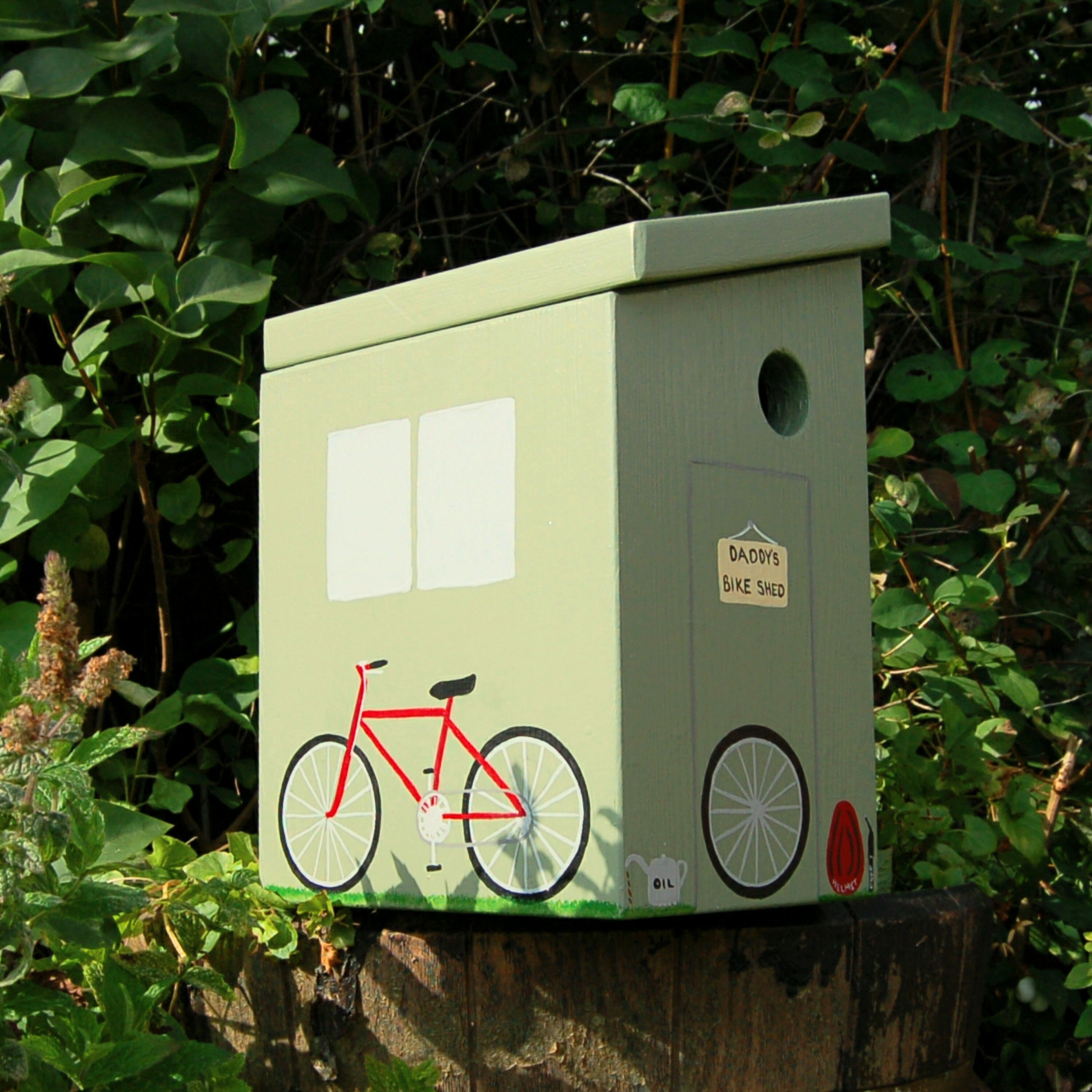 Personalised Bird House Bike Shed Bird Box Cycling Gift Garden Gift - Etsy