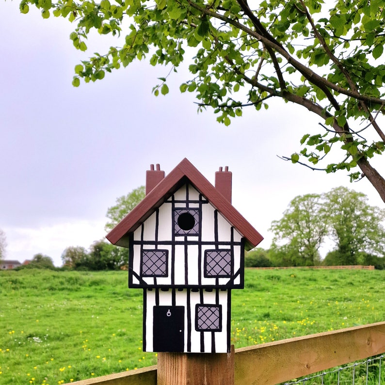 Personalised Bird House - Tudor House Bird Box - Period Homes - Gift ...