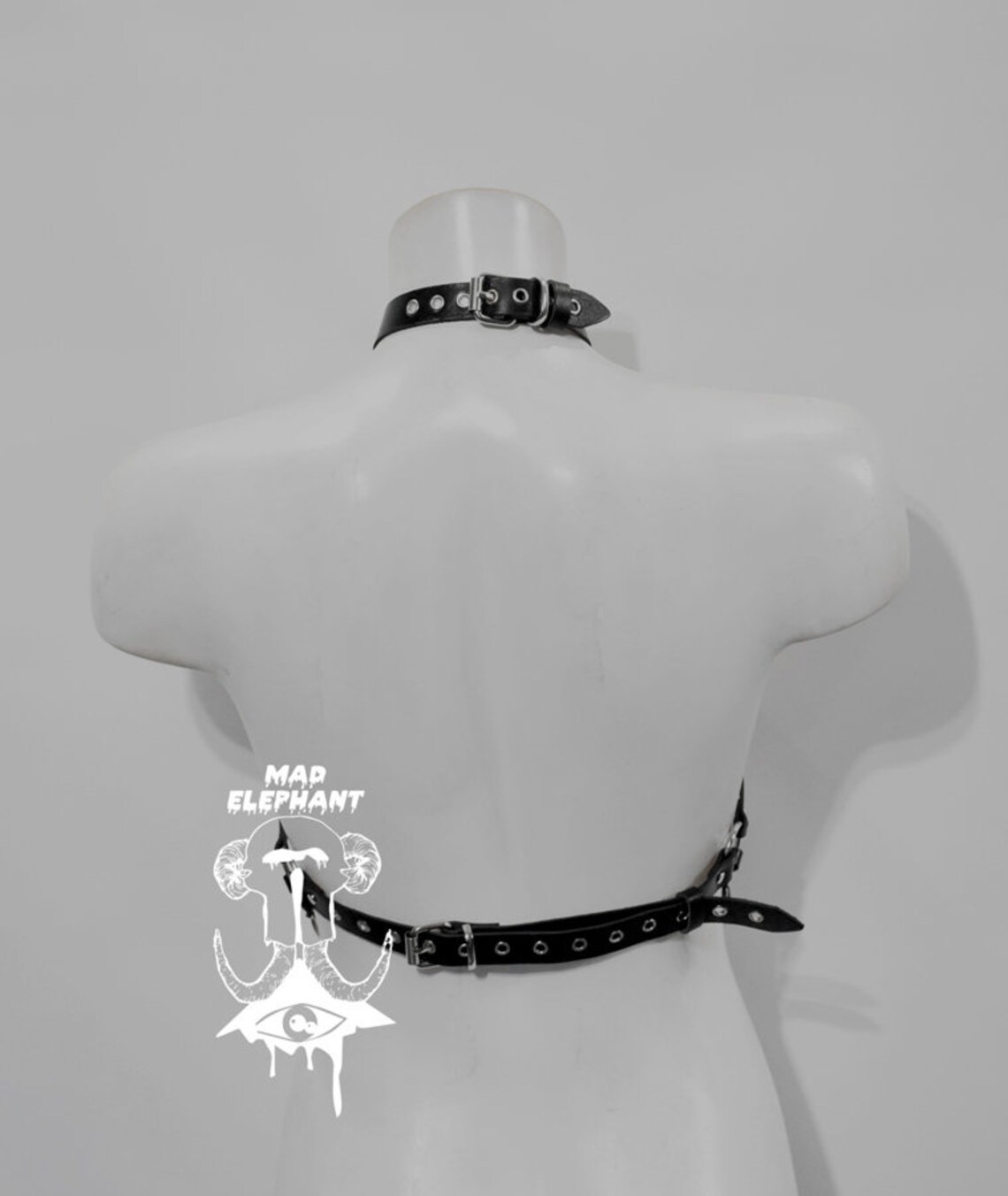 Leather Cage With Rings Body Armor Harness Fish Net Harness - Etsy