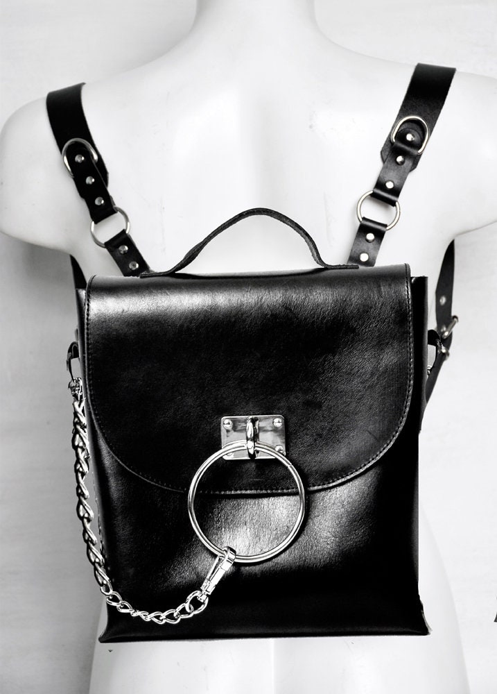 Genuine Leather Backpack Purse Leather Backpack Bag With - Etsy