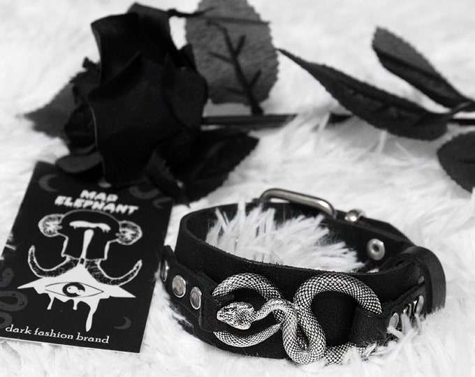 Snake Bracelet Snakelet Ball Python Leather Bracelet - Etsy