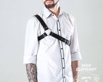 Asymmetrical Leather Harness - Etsy