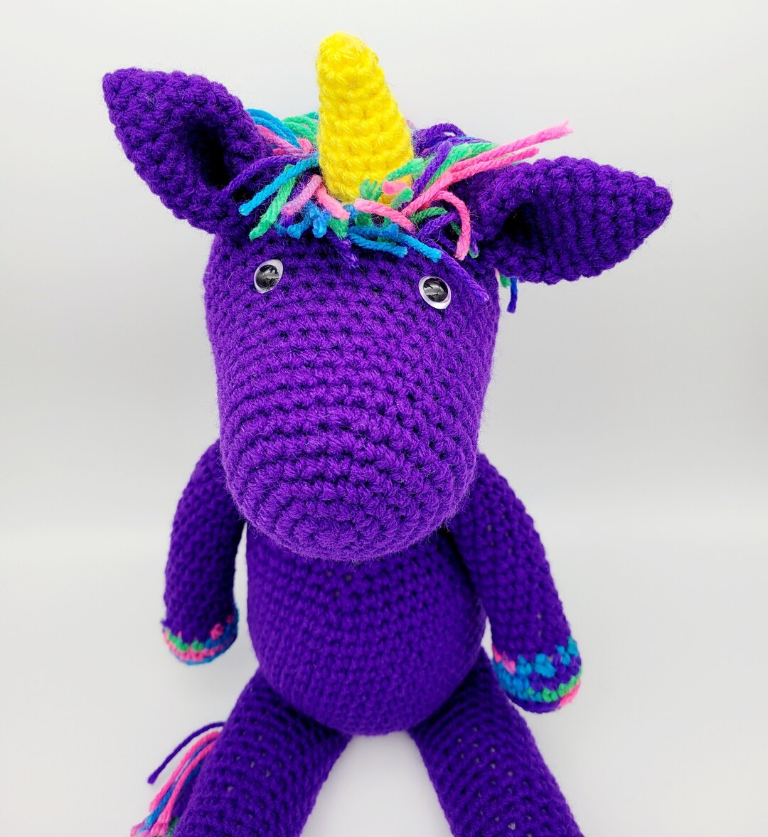Purple Crazy Unicorn - Etsy