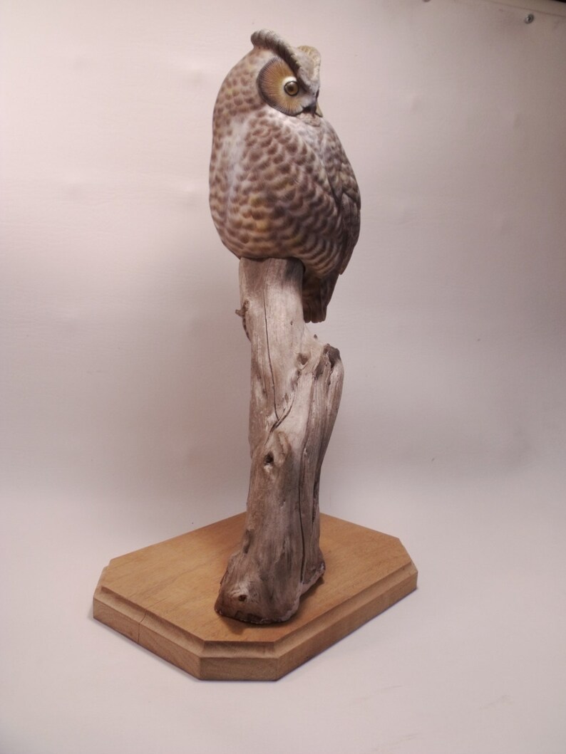 Great Horned Owl approx 1/2 scale | Etsy
