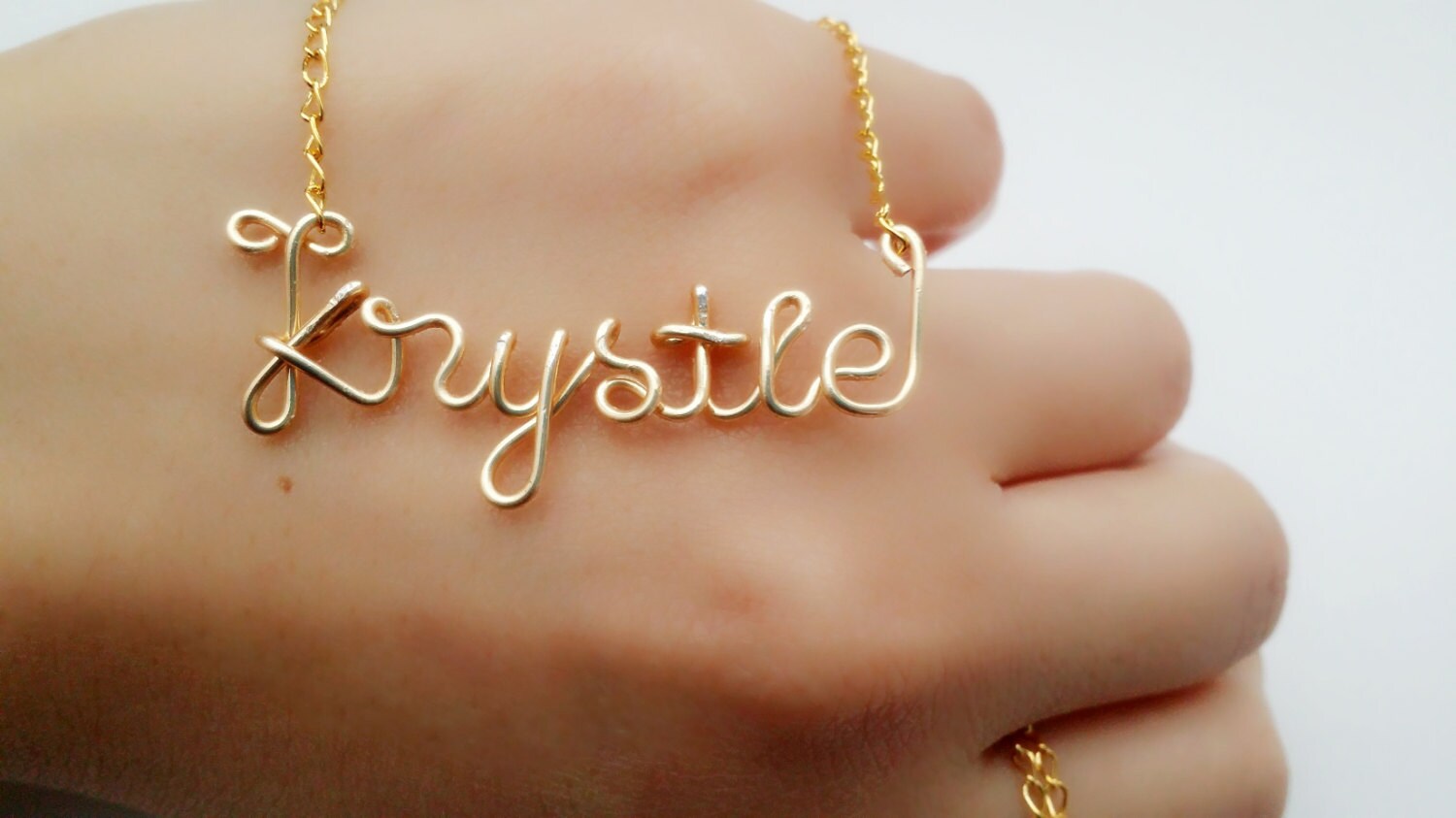 Personalized Wire Name Necklace - Etsy