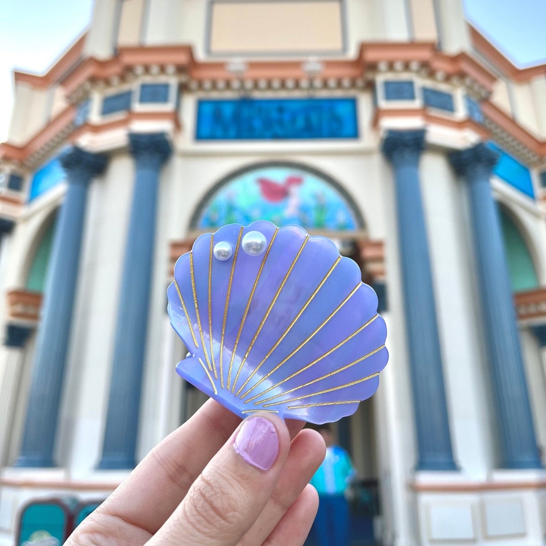 LARGE Mermaid Shell Claw Clip | Mermaid Hair Clip, Mermaid Shell ...