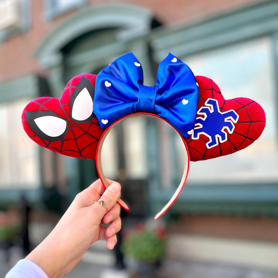 Spidey Heart Ears, Spider-man Ears, Heart Shape Mouse Ears, Spider-man ...