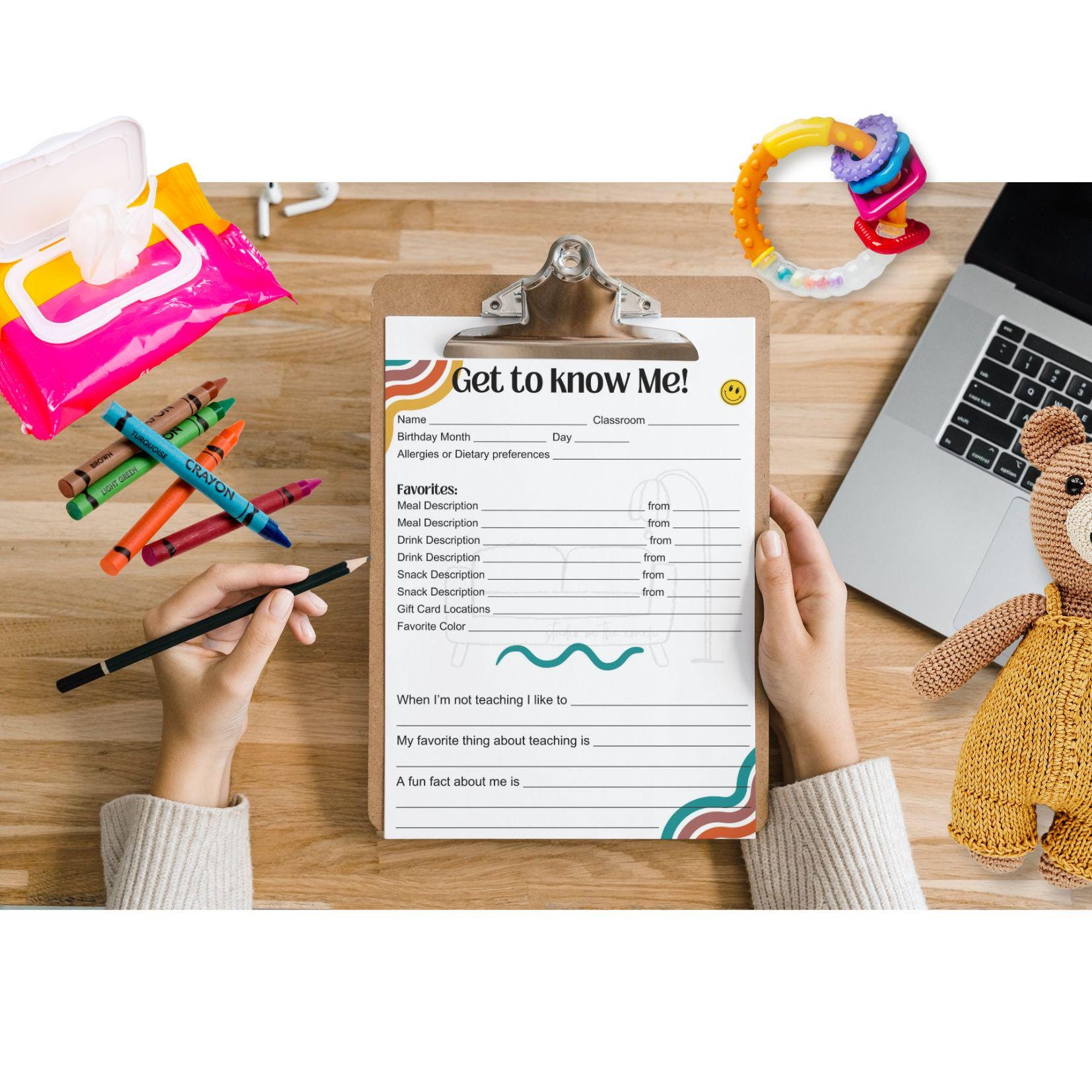 Favorite Things, Teacher Survey, Favorite Things Template, Teacher All ...