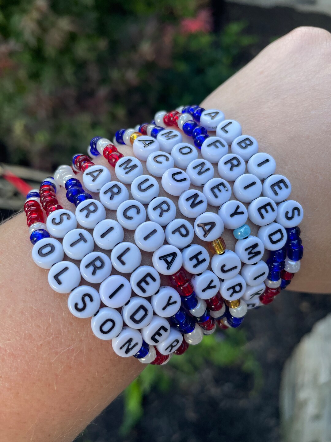 Atlanta Braves Player Bracelet. Create Your Own Game Day Bracelet Stack ...