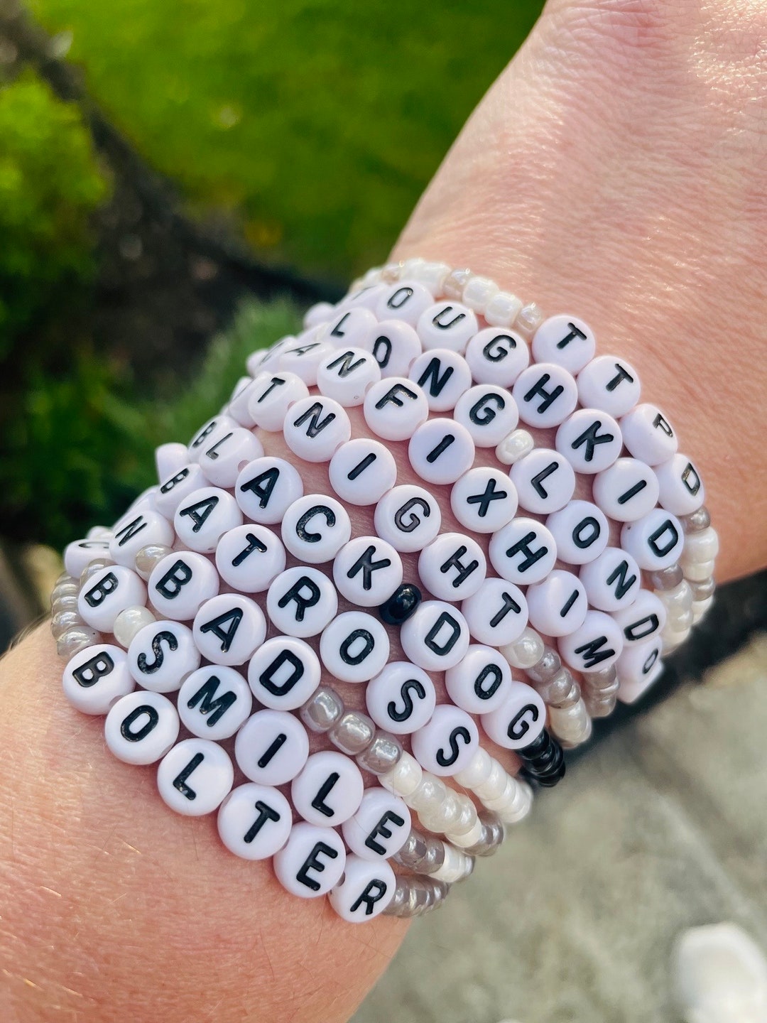 TTPD Bracelet. 10 Friendship Bracelets Set of 10 Tortured Poets Beaded ...