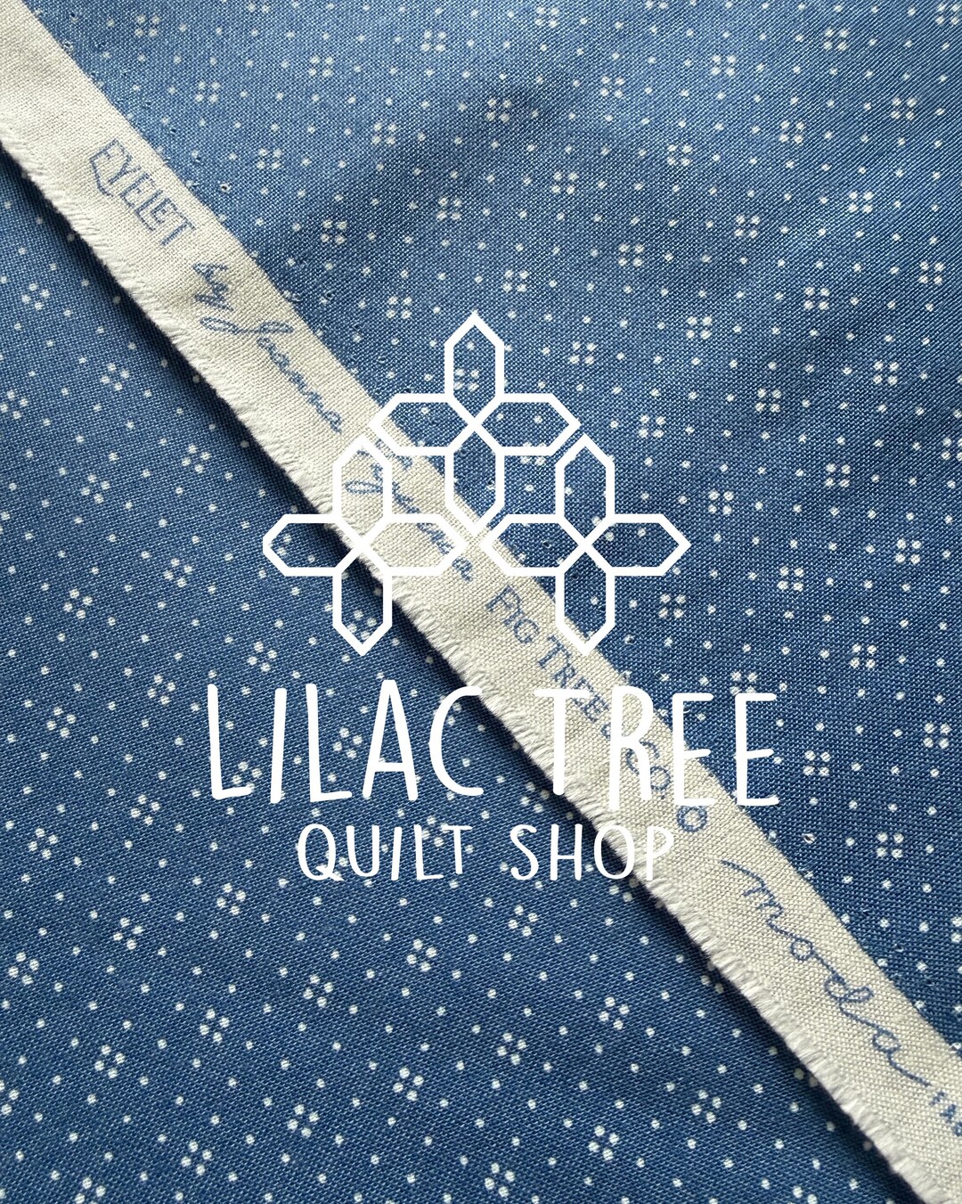 Fabric by HALF YARD - Moda Fabrics Fig Tree Co - Eyelet Denim Jeans ...