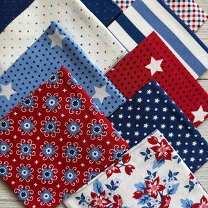 Star Spangled by April Rosenthal for Moda Fabrics 9 Pieces Fat Quarter ...