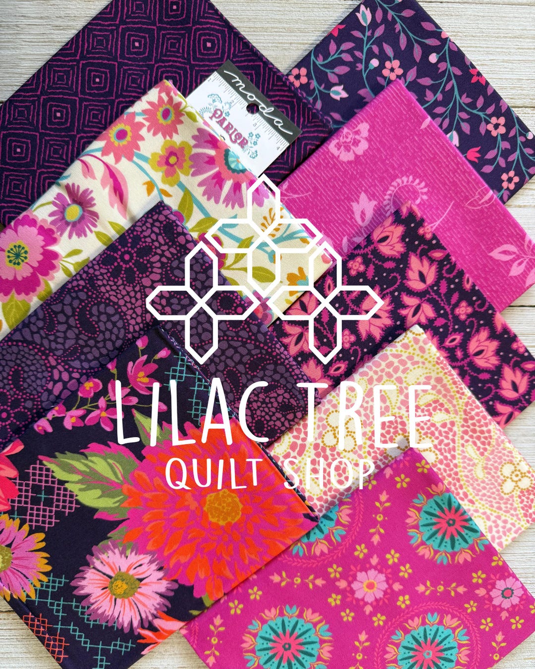 Fat Quarter 9 Piece Fabric Bundle - Moda Fabrics Crystal Manning ...
