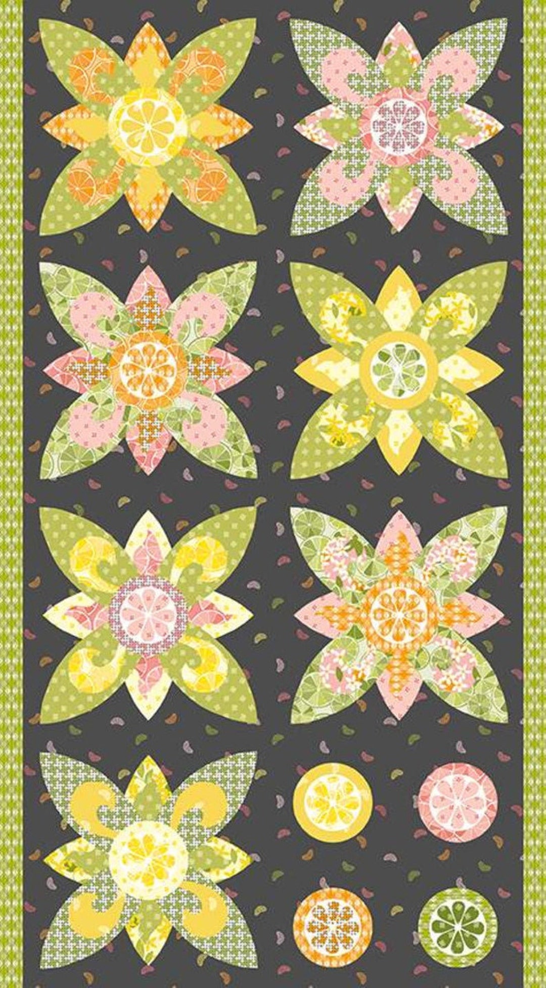 Grove- PANEL Charcoal 24"x44" - P10147 by Jill Finley for Riley Blake ...