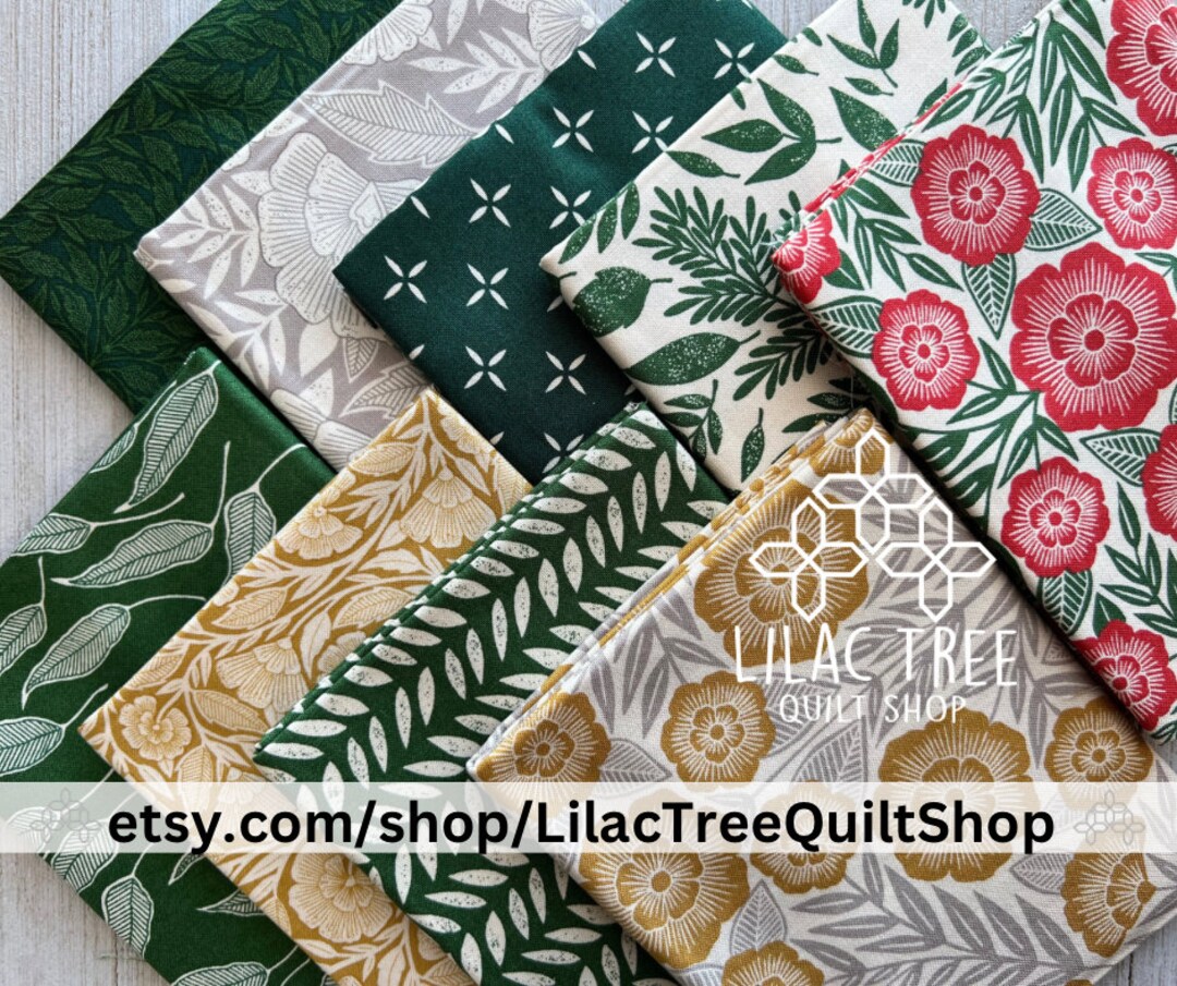 Flower Press 9 Fat Quarter Bundle By Katharine Watson For Moda Fabrics