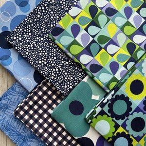 Copacetic by Julia Frazier for Riley Blake Designs 7 Pieces Fat Quarter ...