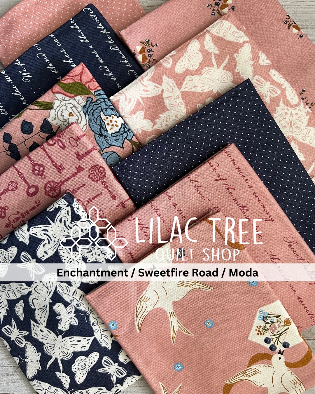 Enchantment 10 Fat Quarter Bundle by Sweetfire Road for Moda Fabrics 18 ...