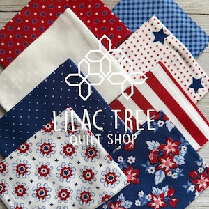 Star Spangled by April Rosenthal for Moda Fabrics 8 Pieces Fat Quarter ...