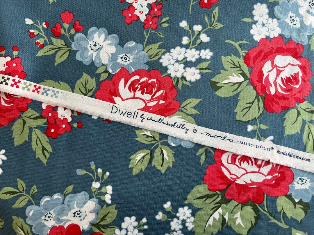 Fabric by HALF YARD Moda Fabrics Dwell Cottage Lake 55270 15 by Camille ...