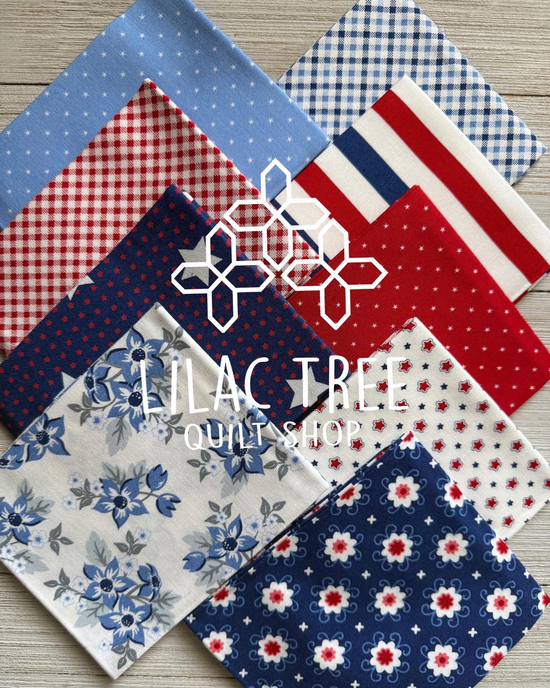 Star Spangled by April Rosenthal for Moda Fabrics 9 Pieces Fat Quarter ...