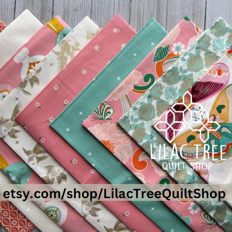 Melody Miller Ruby Star Fabric - Etsy