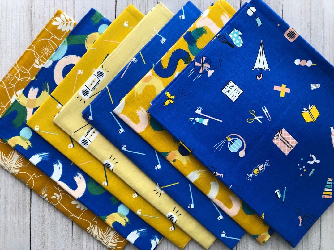 Fat Quarter 7 Piece Fabric Bundle - Ruby Star Society Rashida Coleman ...