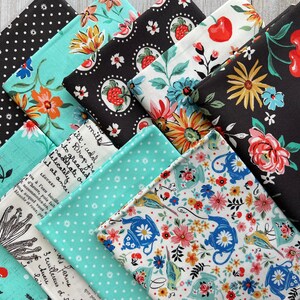 Julia Fat Quarter Bundle by Crystal Manning for Moda Fabrics 9 Pieces ...