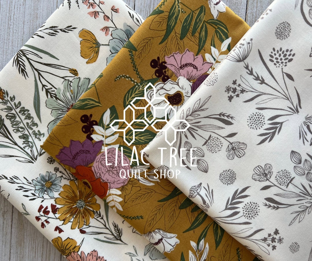 Moda Fabrics Half Yard Bundle 3 Pieces 18 X 42 1.5 Yards Total Sewing ...