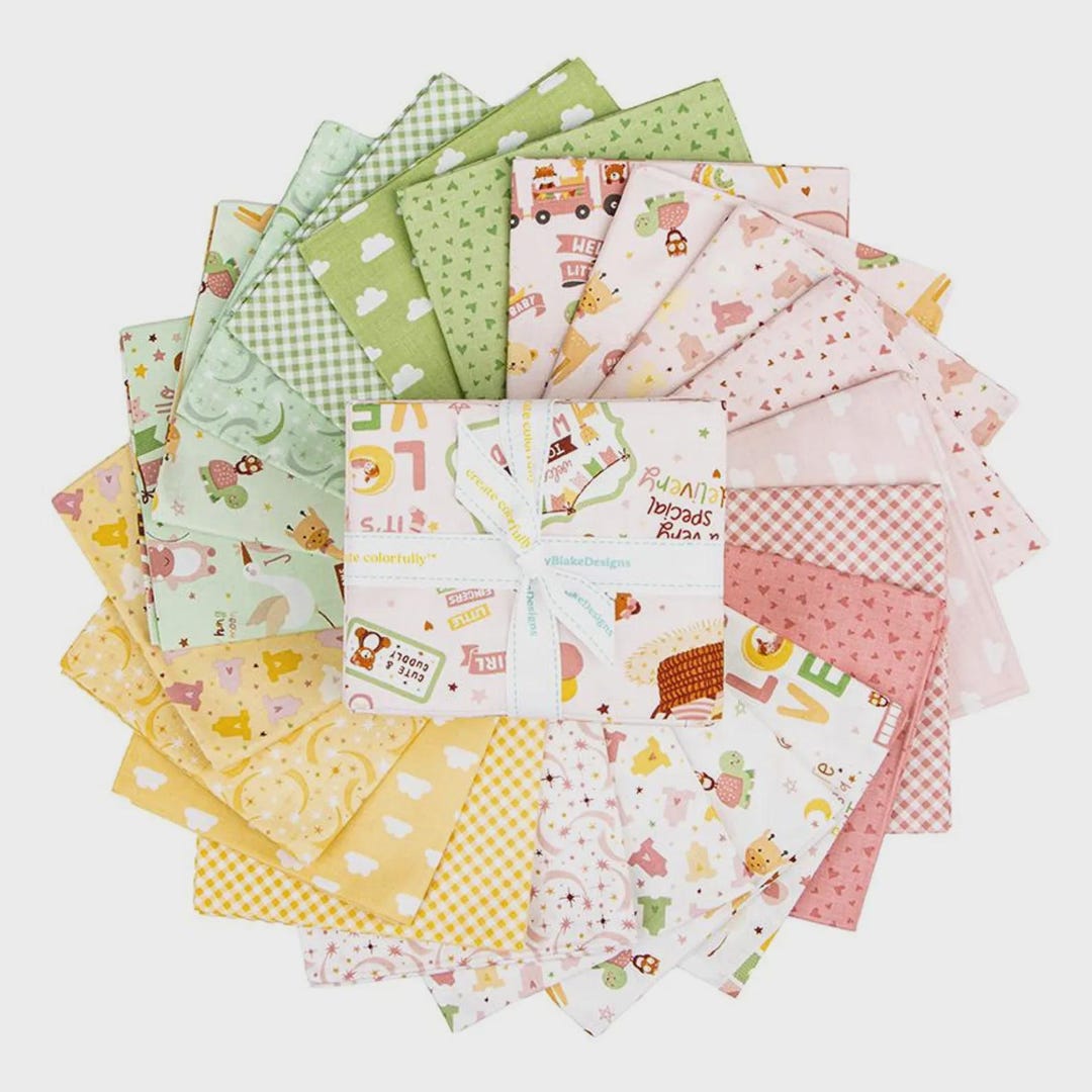 Baby Girl by Lori Whitlock for Riley Blake Designs 21 Pieces Fat ...