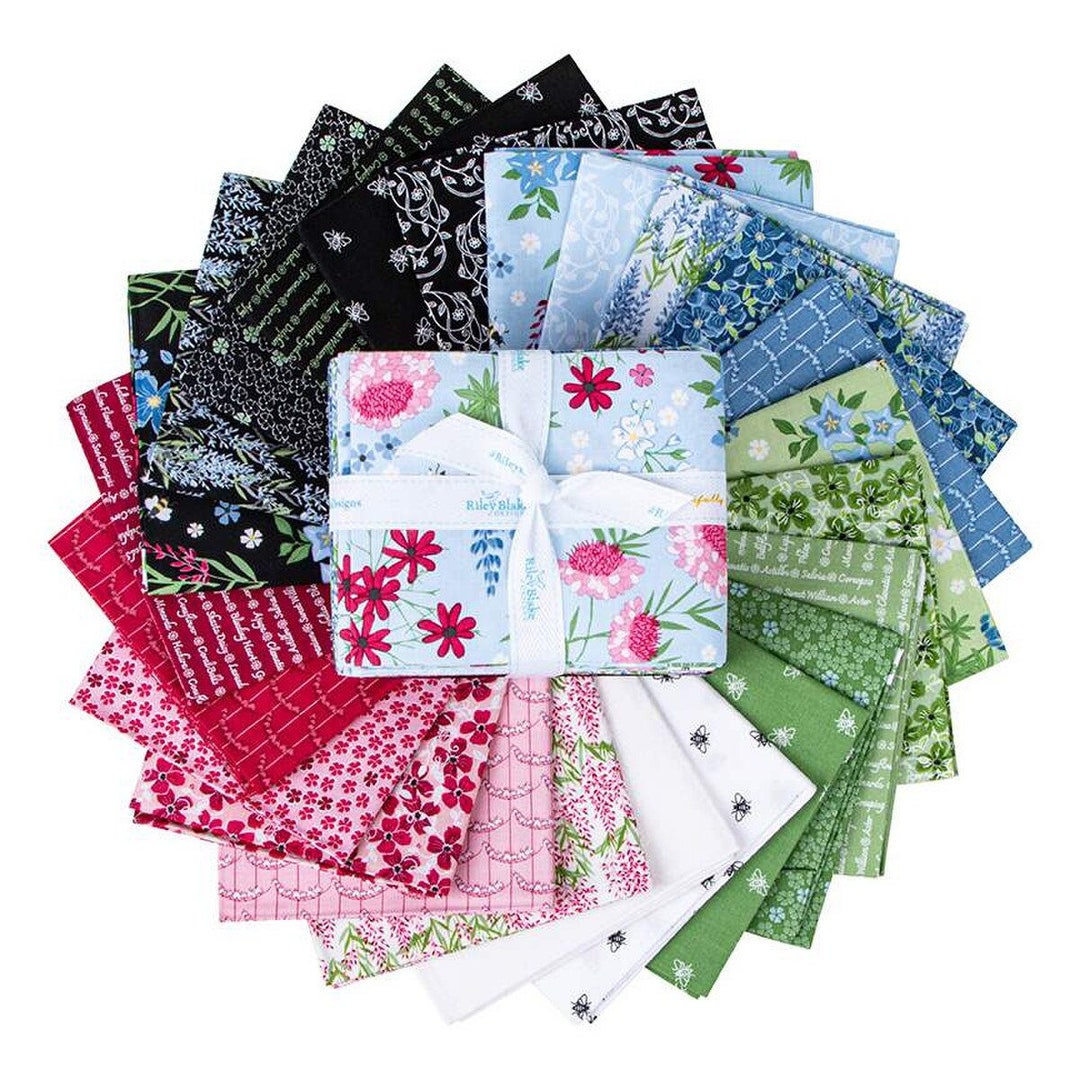Perennial by Jill Finley for Riley Blake Designs 24 Pieces Fat Quarter ...