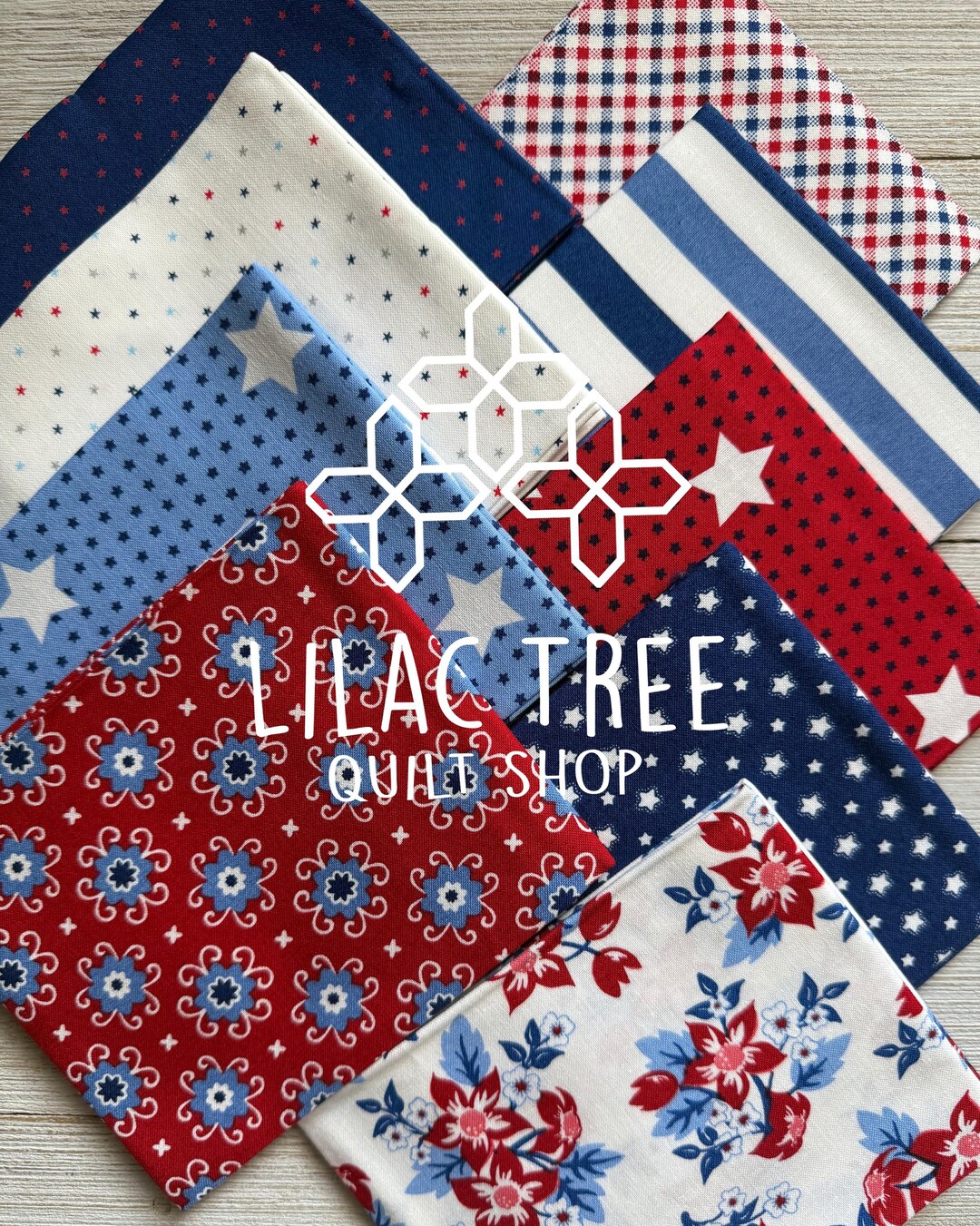 Star Spangled by April Rosenthal for Moda Fabrics 9 Pieces Fat Quarter ...
