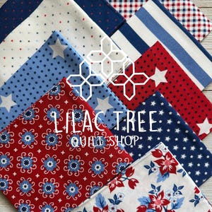 Star Spangled by April Rosenthal for Moda Fabrics 9 Pieces Fat Quarter ...