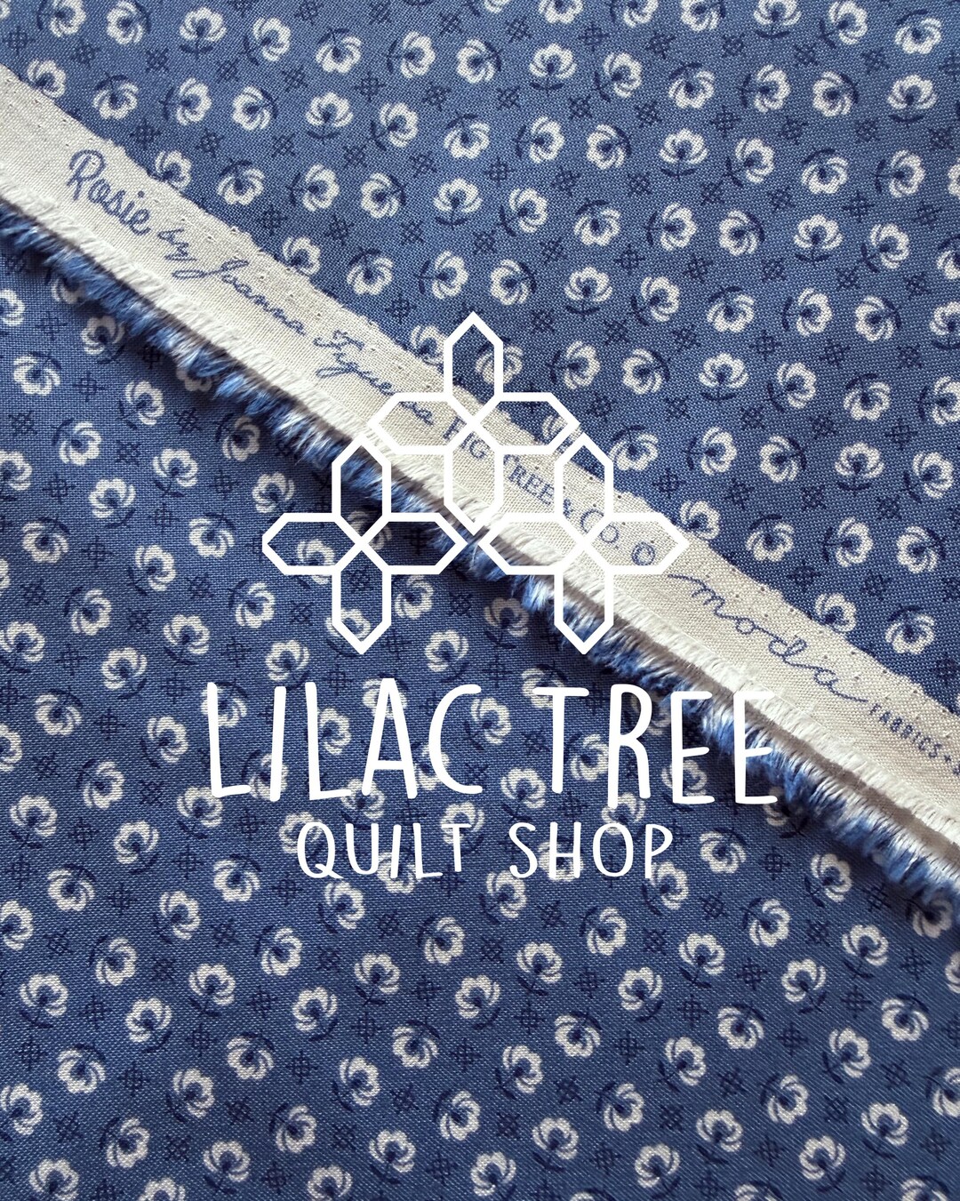 Fabric by HALF YARD - Moda Fabrics Fig Tree Co - Rosie Denim Jeans ...