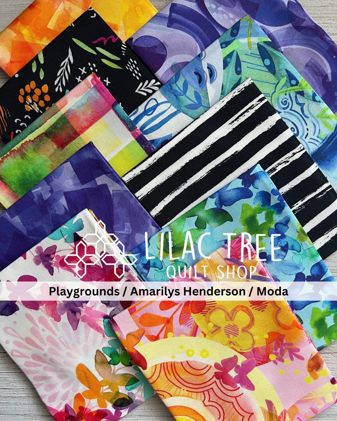 Playgrounds by Amarilys Henderson for Moda Fabrics 10 Pieces Fat ...
