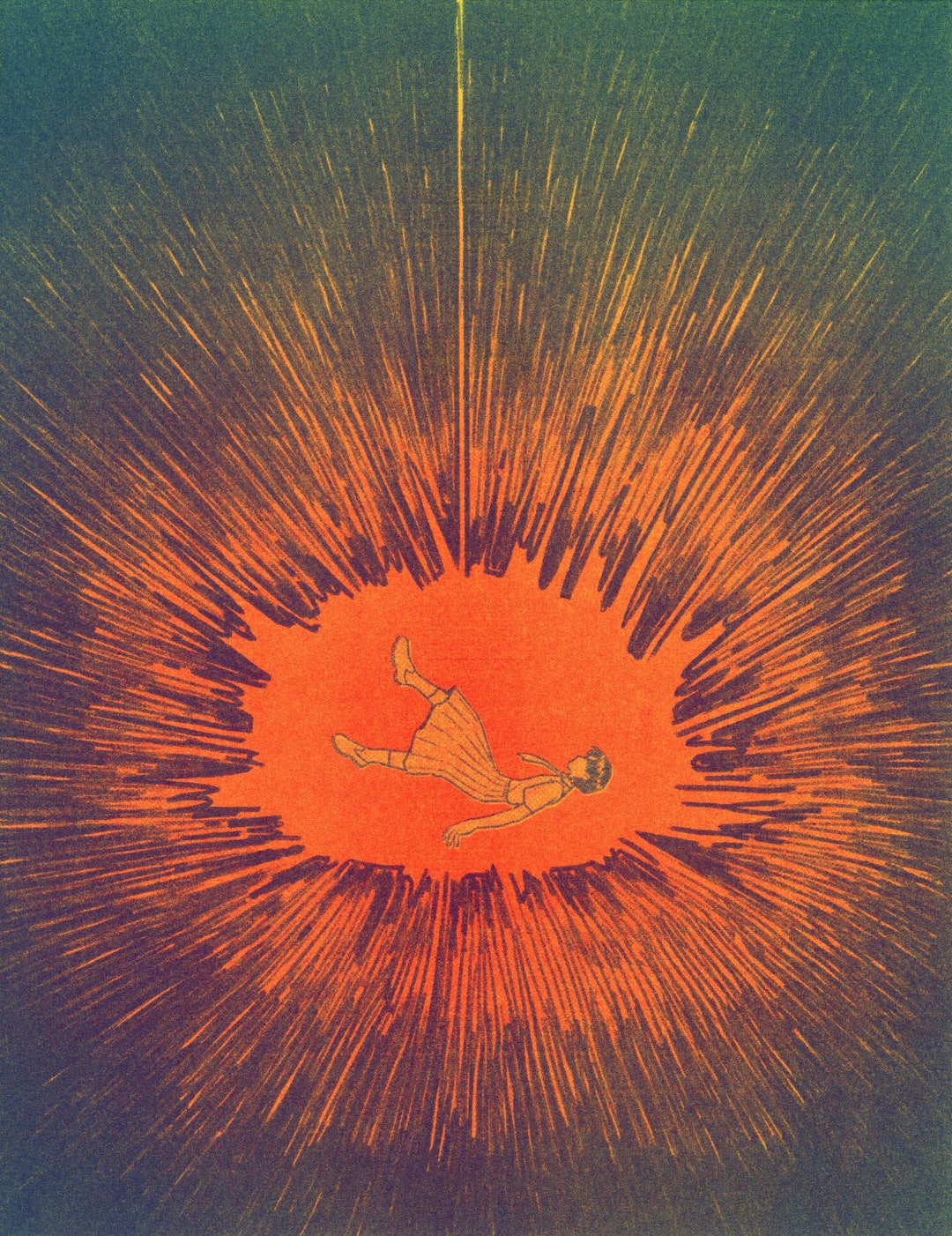 Falling Star (multiple Color Options) | Risograph Print - Etsy