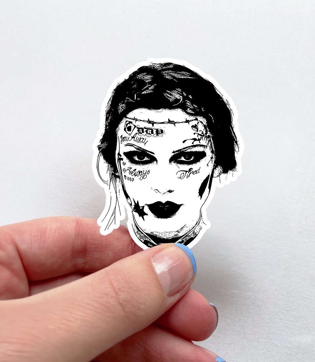 Taylor Post Malone Fortnight Tattoo Swiftie Sticker, Taylor Tortured ...