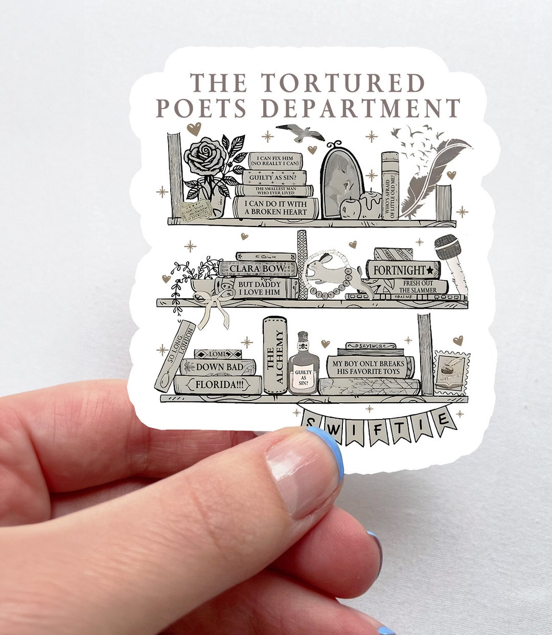 The Tortured Poets Department Sticker, Tswift New Album TTPD Sticker ...