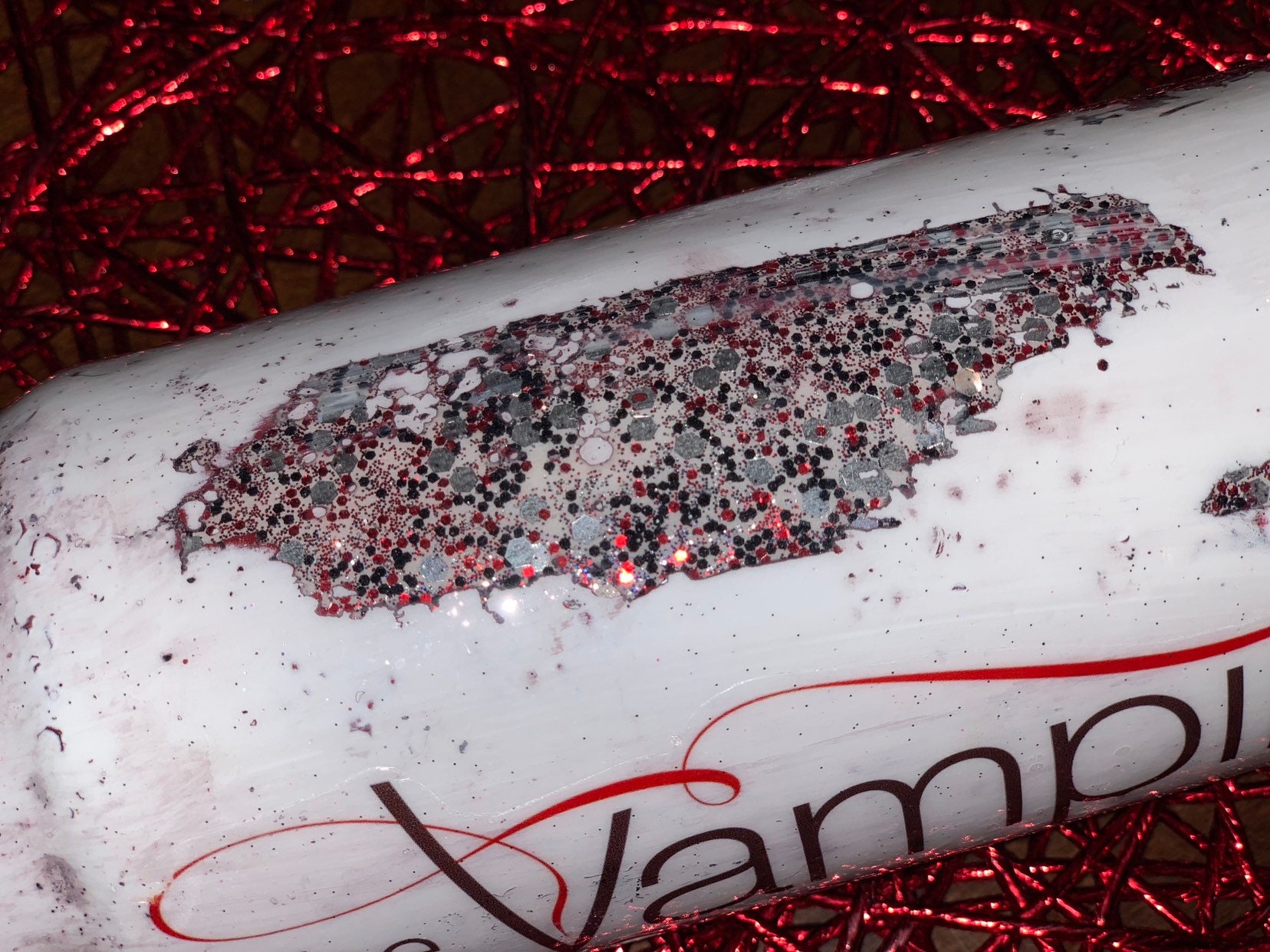 Vampire Diaries Distressed Glitter Tumbler - Etsy
