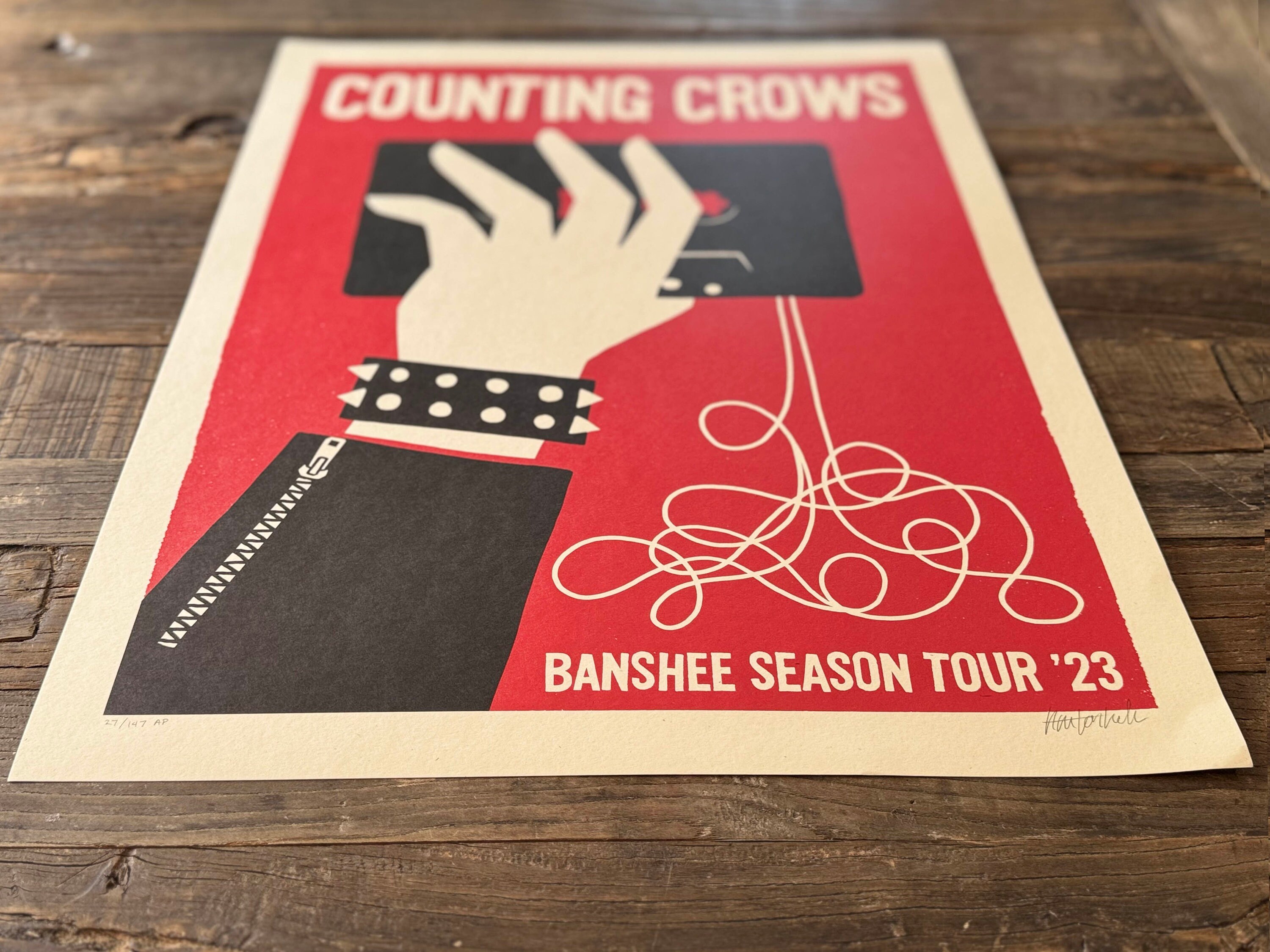 Counting Crows 2023 Gig Poster - Etsy