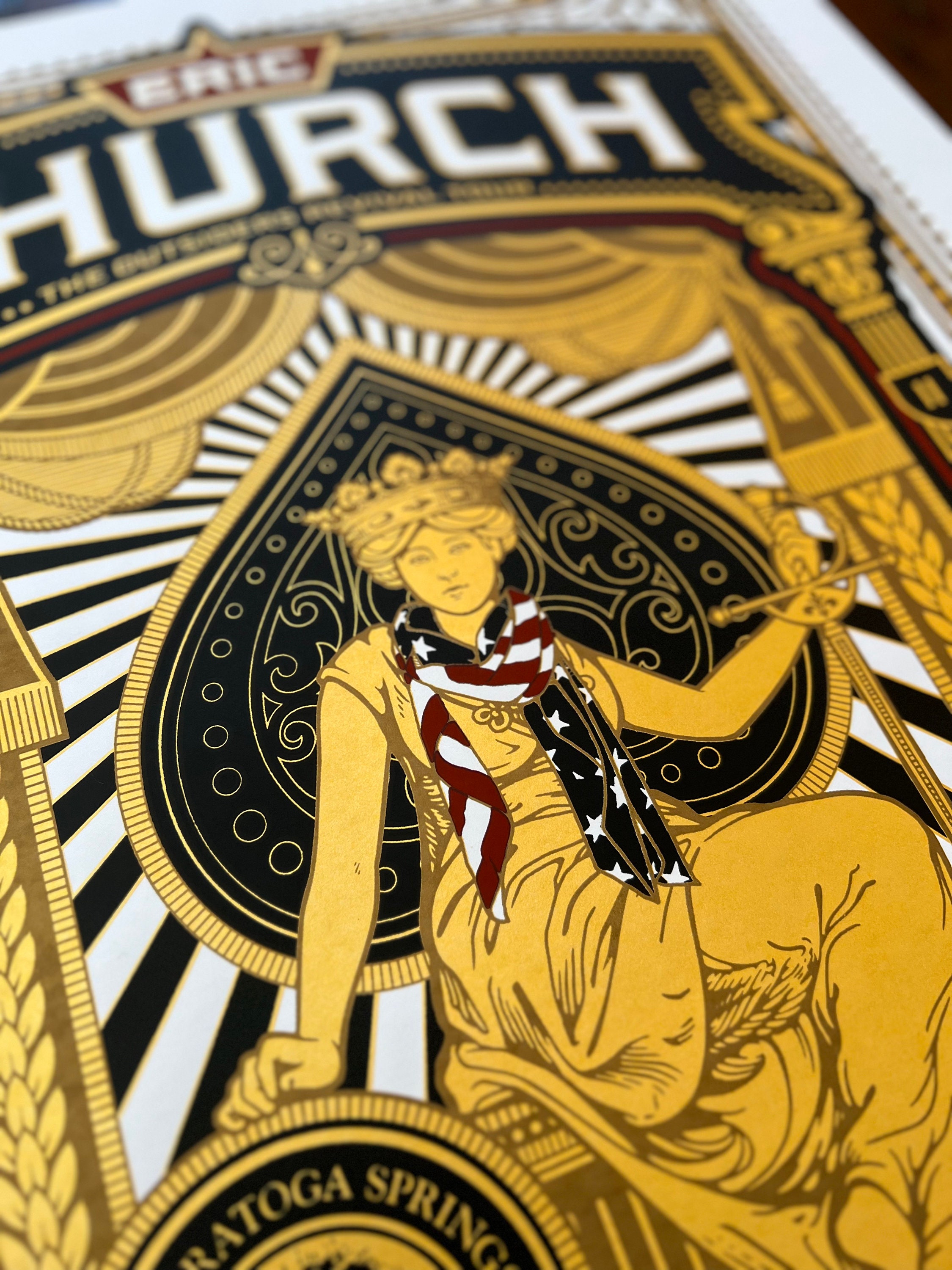 OFFICIAL Eric Church Signed Artist Poster Saratoga Springs 2023 - Etsy