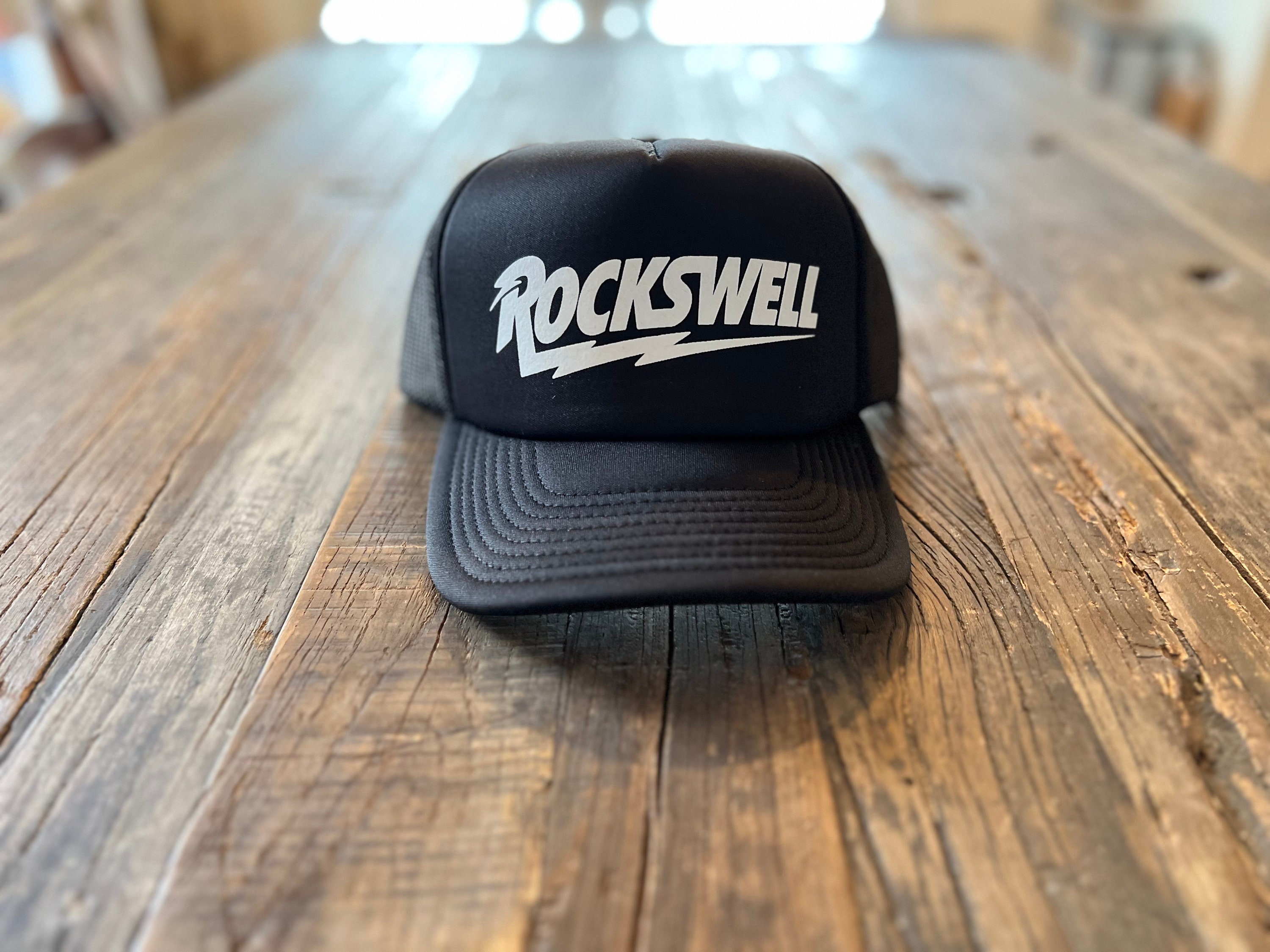 Rockswell Logo Trucker Hat - Etsy