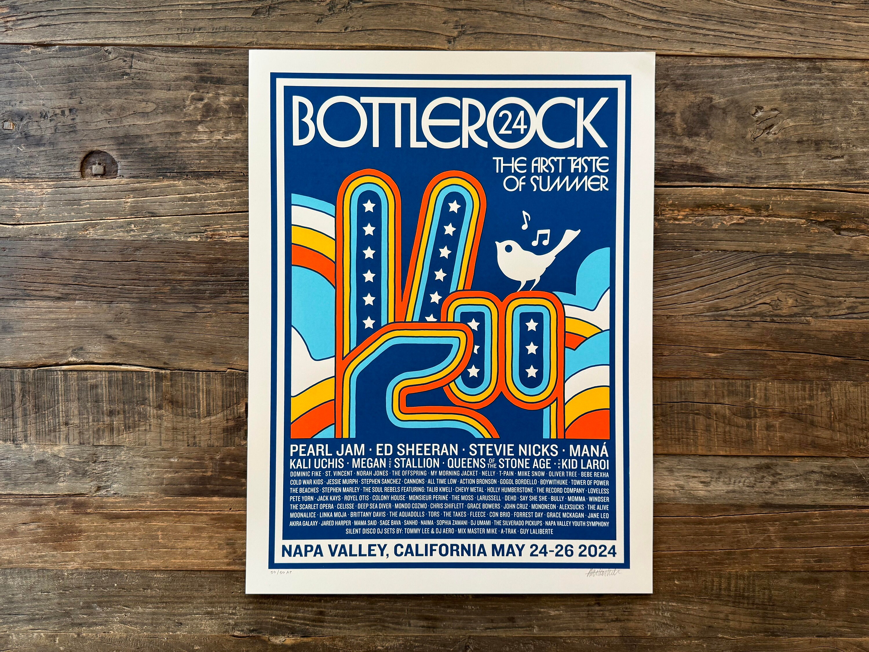 Artist Signed 2024 Bottlerock Poster - Etsy